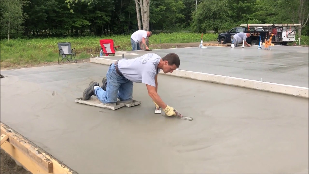 How to use concrete knee board sliders